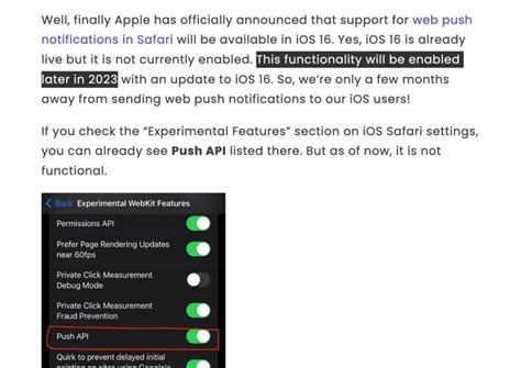 Web Push Notifications For Pwa Finally Coming To Ios 2023 Api Is