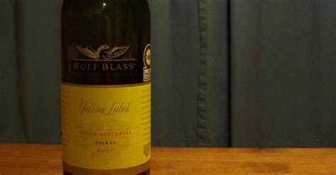 Saturday Shiraz Wolf Blass Yellow Label Week 6