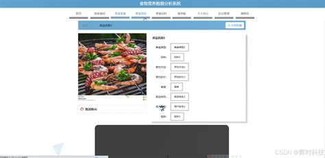 Java计算机毕业设计食物营养数据分析系统（开题程序论文） Csdn博客