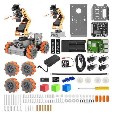 Masterpi Ai Vision Chassis With Mecanum Wheels And Robot Arm Ai Roboo