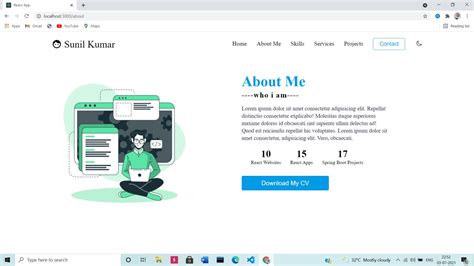 Sunil Kumar On Linkedin Responsive Personal Portfolio Website In React