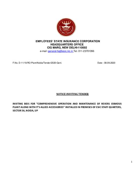 Fillable Online Notice Inviting Expression Of Interest EOI For E
