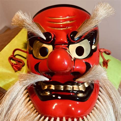 無形文化財備中神楽面 天狗面 メルカリ