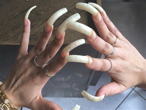 Pin On Curved Nails Long Natural Nails Curved Nails Long Nails