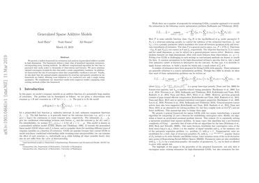 Generalized Sparse Additive Models Papers With Code