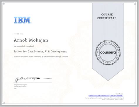 Ibm Python Course Completion Certificate Pdf