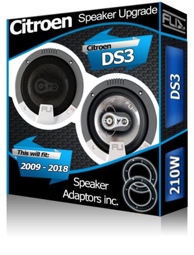 Citroen Ds3 Rear Door Speakers Fli Audio Car Speaker Kit 210w Ebay
