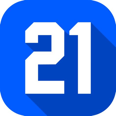 Number 21 Free Education Icons