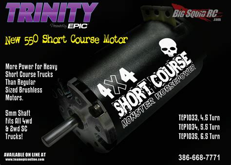 Trinity Team Epic Brushless Short Course Motor Big Squid RC RC Car And Truck News