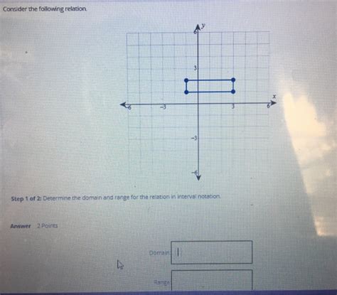 Solved Consider The Following Relation Step 1 Of 2