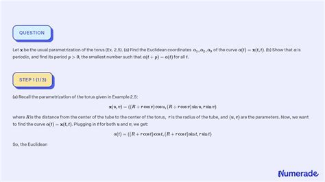 ⏩solvedlet 𝐱 Be The Usual Parametrization Of The Torus Ex 25