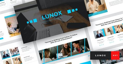 Lunox Шаблон Pitch палубы Powerpoint Шаблоны презентаций Включая