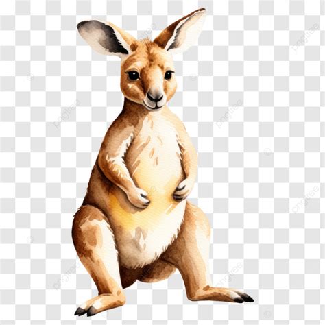 Endearing Australian Kangaroo With Hand On Hip And Belly Button Visible