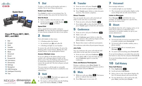 Cisco IP Phone 8811 8841 8851 And 8861 Quick Start Guide Manualzz