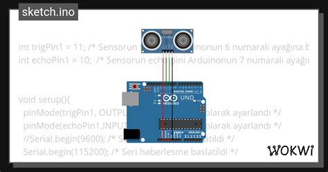 Mesafe Tek Wokwi Esp Stm Arduino Simulator