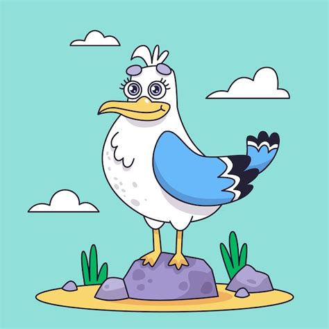 Vecteurs Et Illustrations De Dessin Mouette En Téléchargement Gratuit