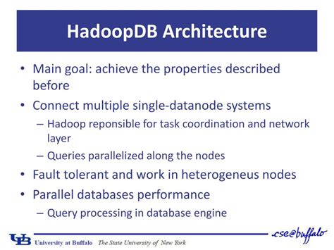 ppt hadoopdb an architectural hybrid of mapreduce and dbms