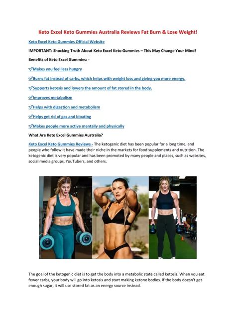 Ppt Keto Excel Keto Gummies Australia Powerpoint Presentation Free
