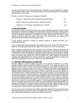 Farthest Neighbor Approach For Finding Initial Centroids In K Means PDF