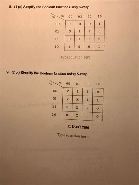 Solved Simplify Boolean Expression Using K Maps Can Someone