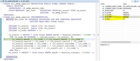 Hana Sql Internal Table With More Operations Sapcodes