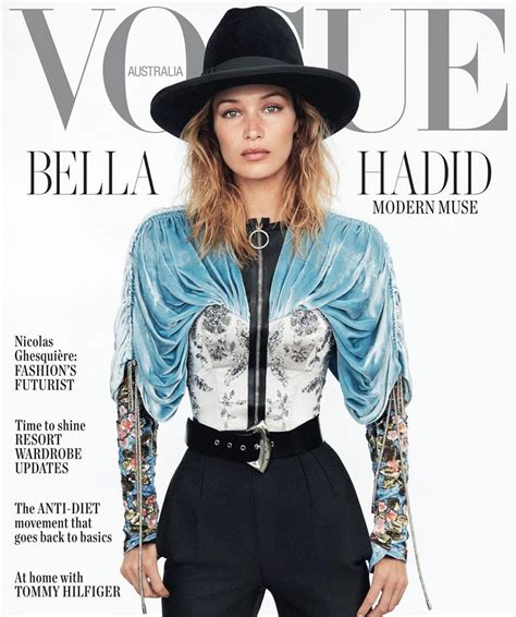 Bella Hadid Vogue Magazine Australia November 2019 Cover • Celebmafia