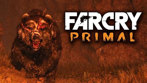 Far Cry Primal Caçando o urso mais cicatrizes e flechas no corpo