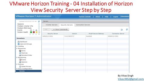 Vmware Horizon Training 04 Installation Of Horizon View Security Server Step By Step Youtube