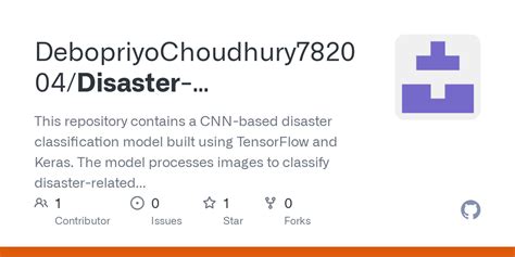 Github Debopriyochoudhury782004disaster Classification Model This
