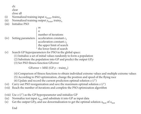 pso gp model a pso gp pseudo code b pso gp flowchart download scientific diagram