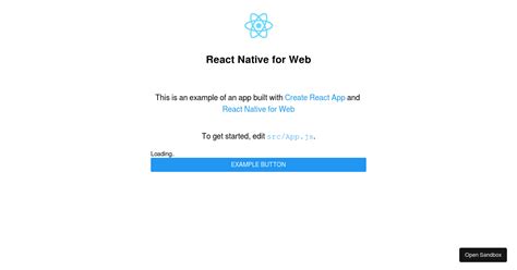 React Native Host Codesandbox