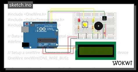 Ds18b20 Temperature Sensor Wokwi Esp32 Stm32 Arduino Simulator