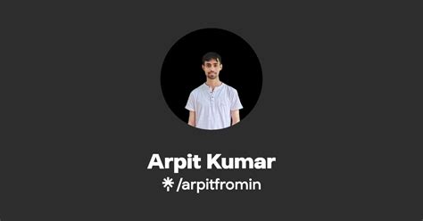Arpit Kumar Instagram Facebook Twitch Linktree
