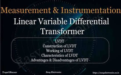 Lvdt Linear Variable Differential Transformer Easy Electronics