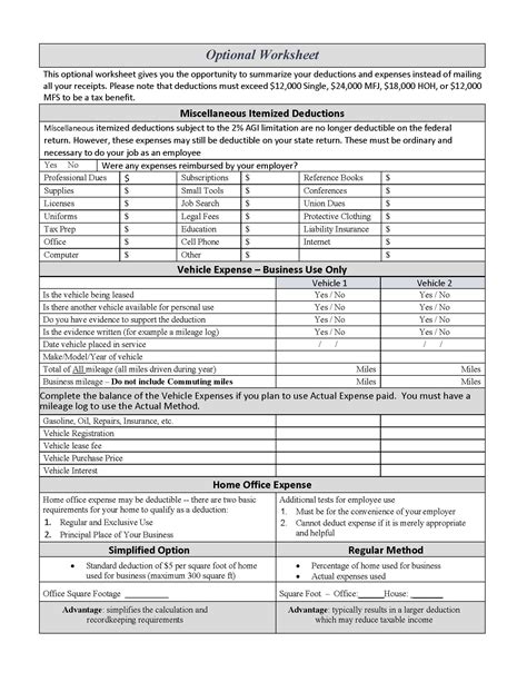 Income Tax Worksheet — Db