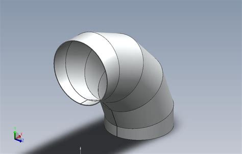 管道弯头 Solidworks 2012 模型图纸免费下载 懒石网