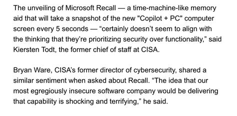 Kiersten Todt The Former Chief Of Staff At Cisa And Bryan Ware Cisas