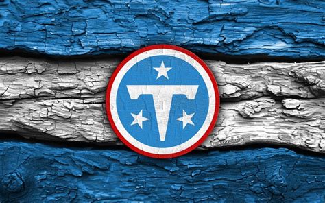 Descargar Nuevo Logo De Los Tennessee Titans 4k Fondo De Madera