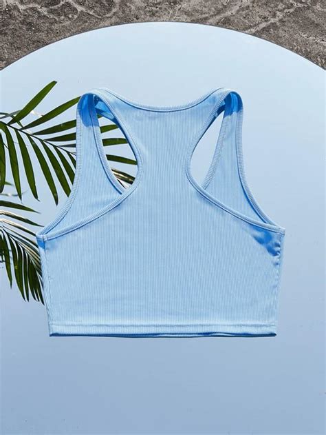 Shein Qutie Solid Crop Tank Top Shein Eur