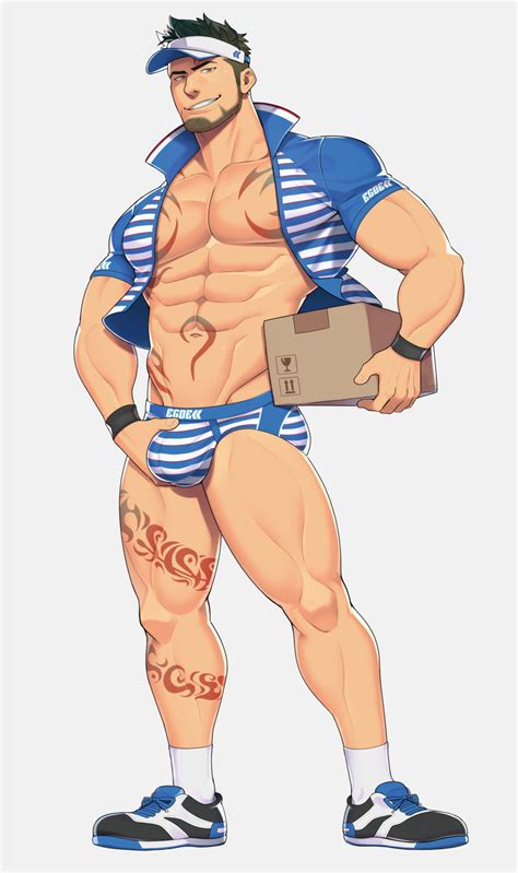 Rule 34 Abs Bara Beard Biceps Big Bulge Bulge Geckobara Looking At