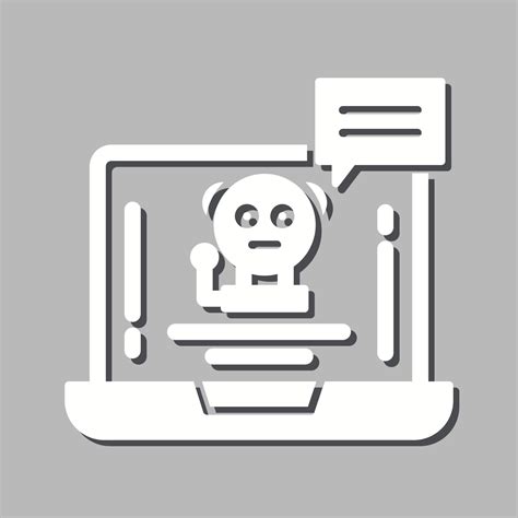 Chat Bot Vector Icon 21439580 Vector Art At Vecteezy