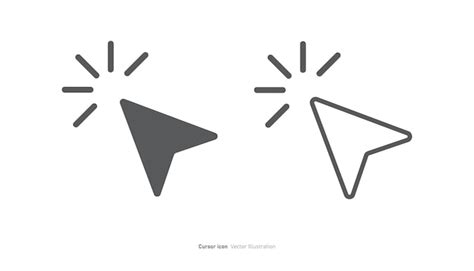 Premium Vector Click Cursor Icon Design Vector Illustration