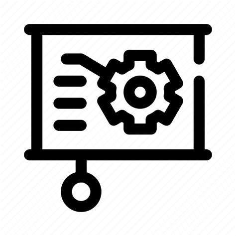 Presentation Strategy Planning Analysis Gear Icon Download On Iconfinder