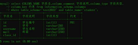 查询 Mysql 字段注释的 5 种方法！ 磊哥javacnsite 博客园
