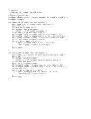 Stream C Stream C Routines For Stream Read And Write Include Sys Types H Include