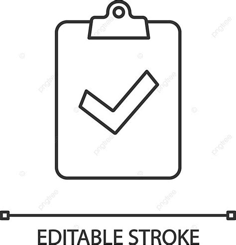 Assignment Turned In Linear Icon Symbol Paper Outline Vector Symbol