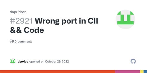 Wrong Port In Cli Code Issue Dapr Docs Github
