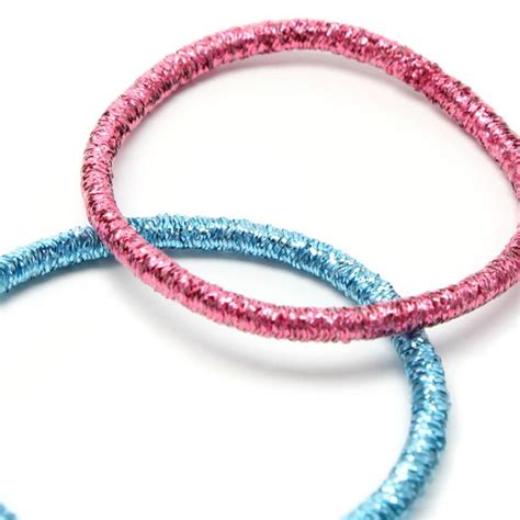 Glitter Elastics Assorted Colours Nonsuch