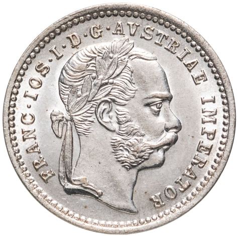 Австро-Венгрия 10 крейцеров (kreuzer) 1872, монета для Австрии ...