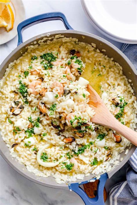 Seafood Risotto Fresh Or Frozen Seafood Jernej Kitchen